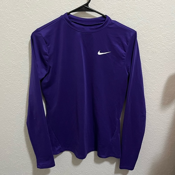 Nike | Tops | Purple Second Skin Dry Fit Nike | Poshmark